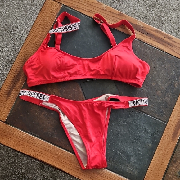 Victoria's Secret | Swim | Victorias Secret Red Bikini Set | Poshmark